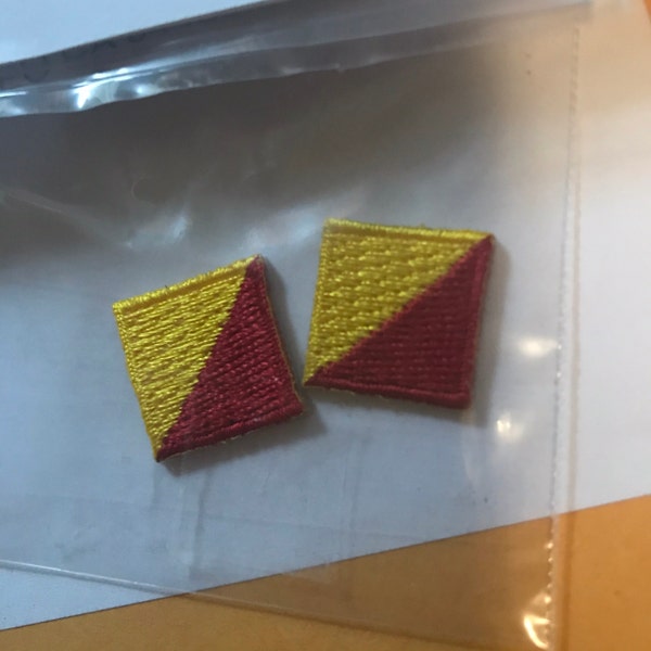 Embroidered International Code Flags, Iron on or Sewn 5/8 Inch Sq - Etsy