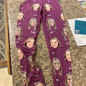 Personalized Face Leggings, Custom Photo Leggings, Funny Selfie ...