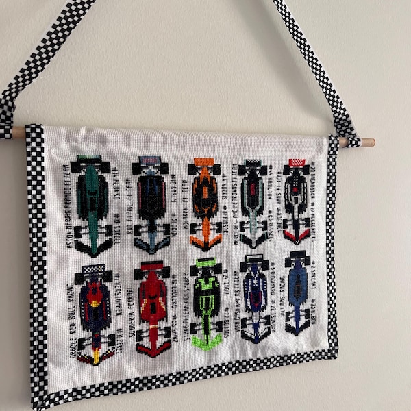 F1 2025 Cross Stitch Pattern for All 10 Teams // PDF Pattern - Etsy