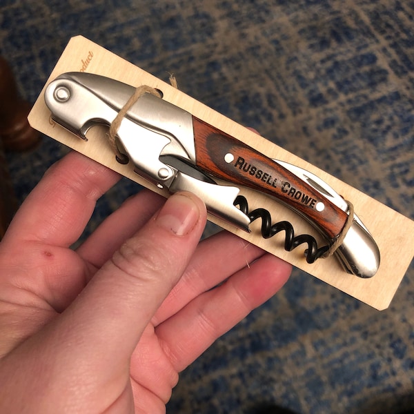 Personalized Wine Key Bottle Opener Custom Engrave Corkscrew Best Gift ...