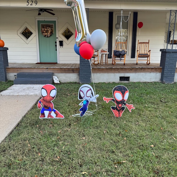 Spidey and Friends Birthday Party Cutouts, Decorations, Centerpieces ...