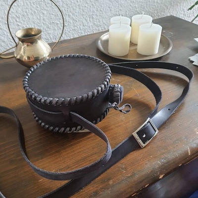 125l 2.6 Pint Stainless Steel Leather Canteen Medieval - Etsy