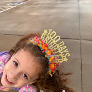 100 Days Brighter Teacher Headband Party Crown Teacher Prop Elementary ...