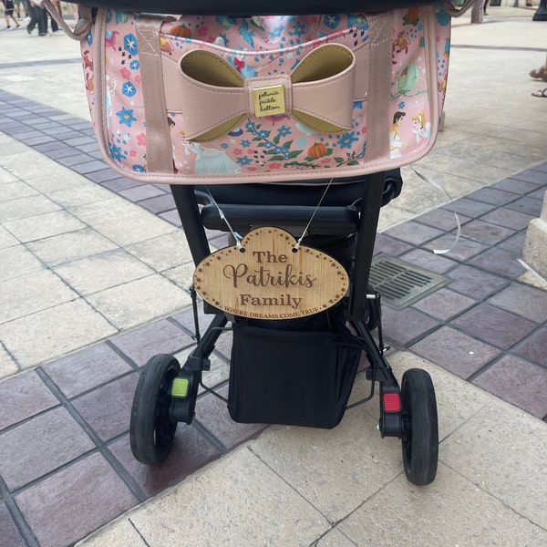 Personalized Light up Stroller Tag Sign, Stroller Spotter, Custom ...