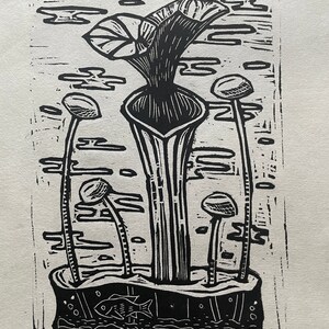 Mini Cicada Linocut Print - Etsy