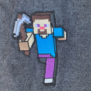 Steve Minecraft Embroidery Design digital File - Etsy