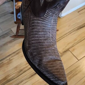 Los Altos Boots Mens 655749 Round Toe Genuine Python Snakeskin Boots ...