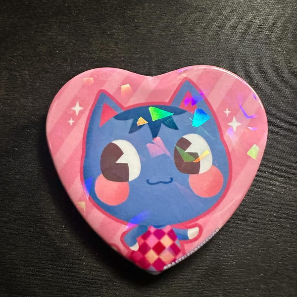 Cranston Animal Crossing Cute Vinyl Sparkly Star Holographic Sticker - Etsy