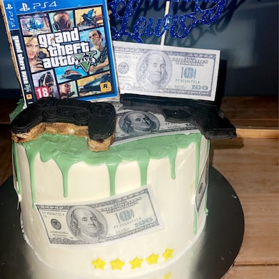 8 X 100 Dollar Notes Money Icing, Wafer Card or Wafer Topper Cake ...