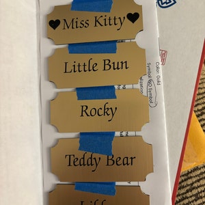 Custom Engraved 2x6 Name Plate Personalized Customized Wall Door Desk ...