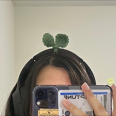 Crochet Sprout Leaf Accessory - Etsy
