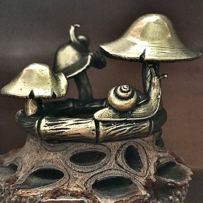 Pure Copper Retro Turtle Statue Home Office Desk Trinkets - Etsy
