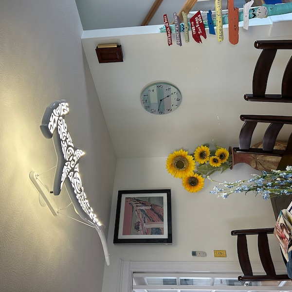 Handcrafted Hammerhead Shark Ceiling Light in Surf-inspired Style - Etsy UK