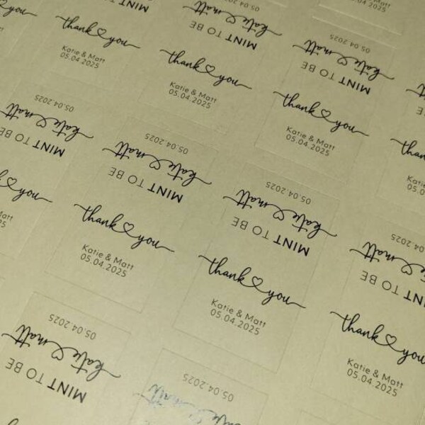 100pcs Mint to Be Wedding Favors,wedding Mints Labels,custom Wedding ...