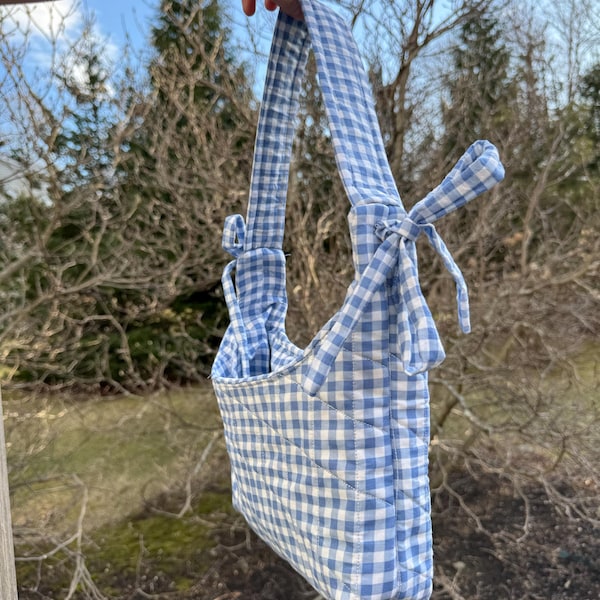 The Mini Slouchy Bow Bag Sewing Pattern I Video Tutorial & Illustrated ...