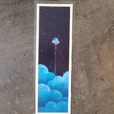 Spaceship Bookmark Prints Book Accessories Space Bookmark - Etsy