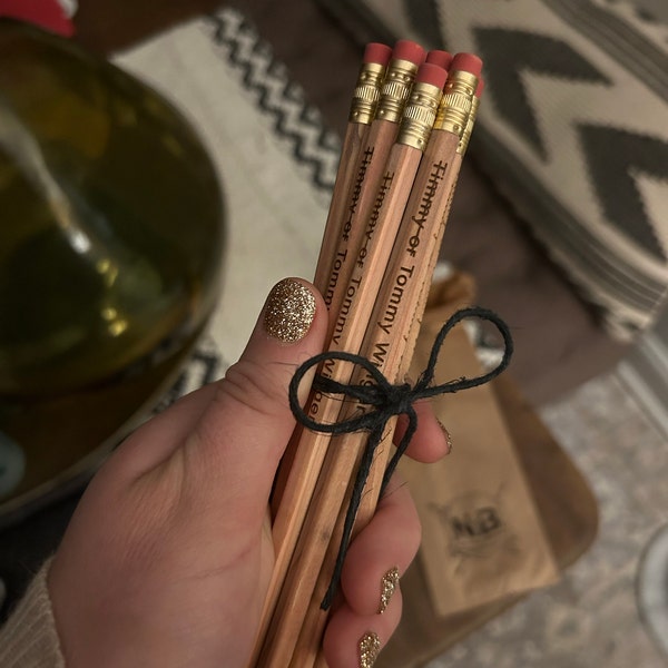 Personalized Laser Engraved Pencils | Back to School | School Supplies ...