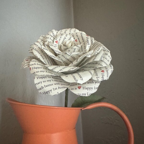 Pink Book Paper Roses Book Page Classic Literature Bouquet Wedding Gift ...