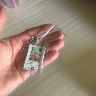 Custom Album Keychain Custom Song Keychain Spotify Keychain Double ...