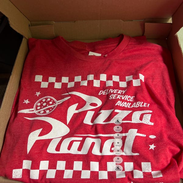 Pizza Planet Full Size Pizza Box Costume Prop From Toy Story, 14" Large ...