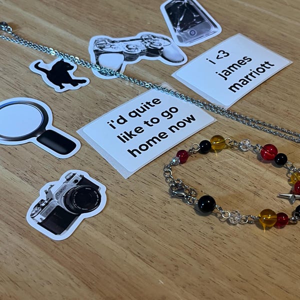 Red, Black and Yellow Charm Bracelet Awty James Marriott Inspired - Etsy UK