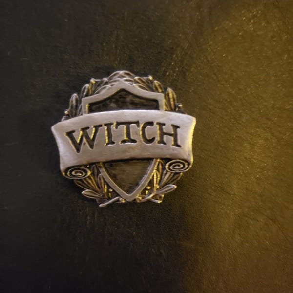 Witch Class Badge - RPG Character Class Pin - Handcrafted Pewter ...