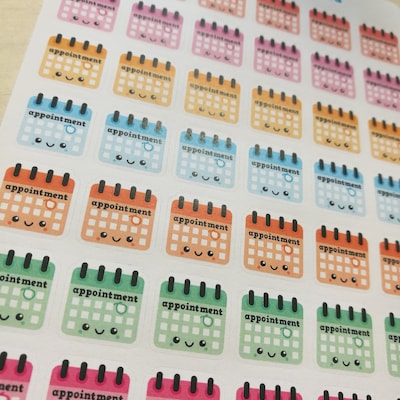 42 Cute Appointment/calendar/schedule Planner Stickers - Etsy