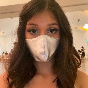 Silky Satin Classy Face Masks Wedding Face Mask 2layers - Etsy