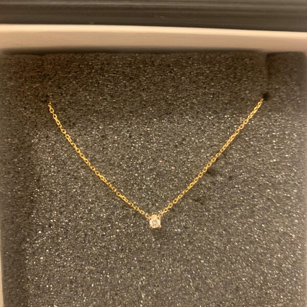 Diamond Cross Necklace / Diamond Necklace Lariat / 14k Gold Diamond ...