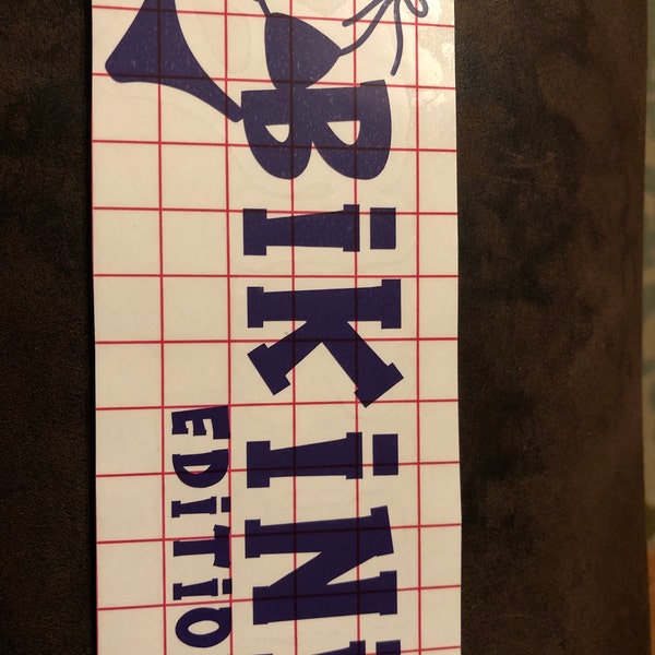 One Bikini Edition Decal - Vinyl Decal - Bikini Pearl Color - Etsy