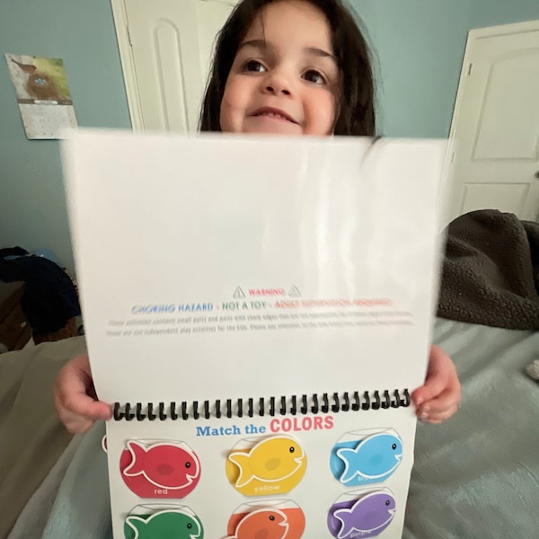 Toddler Busy Book, Fully Assembled, First Learning Binder, Fun Quiet ...