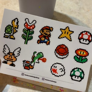Nintendo Star Vinyl Die-cut Sticker Retro Video Game Stickers - Etsy