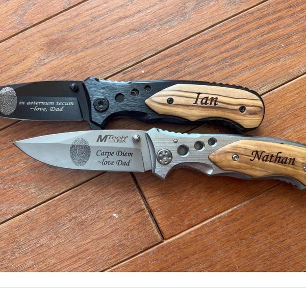 Engraved Knife, Custom Knife, Custom Engraved Knife, Personalized Knife ...