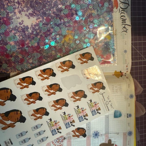 Black Girl Planner Stickers, Black Women, African American Planner ...