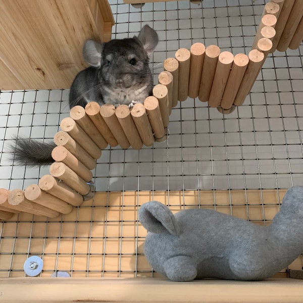 Wood Ramp Bridge Make Your Own Shape for Chinchilla Small Pet - Etsy