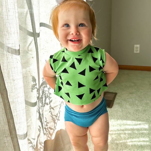 Pebbles Costume, Baby Pebbles Halloween Outfit, Toddler Halloween ...