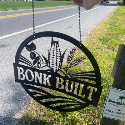 Custom Family Farm Sign, Personalized Metal Vegetable Garden Sign - Etsy