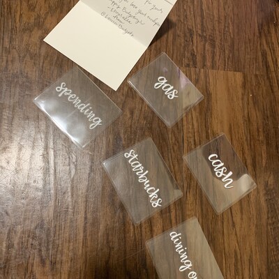Mini Clear Cash Envelopes - Etsy