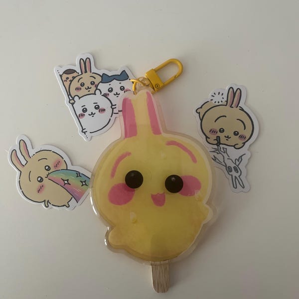 Cute Chiikawa Popsicle Stick Keychains - Etsy