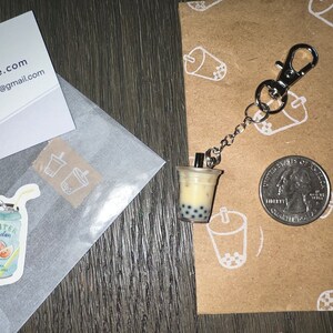 Boba Keychains Dalgona/sea Salt Series Bubble Tea Keychain - Etsy