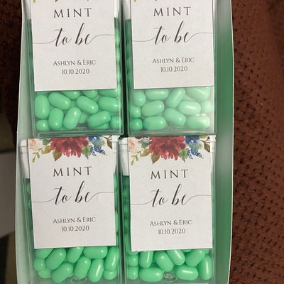 Mint to Be Label Template, Instant Download, Editable Tic Tac Stickers ...