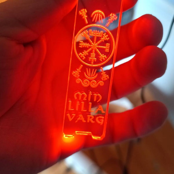 Personalized Green Code Lamp Custom Green Letters Vertical Hieroglyphs ...