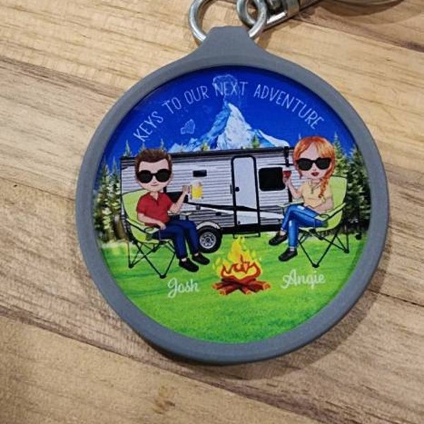 Custom License Plate for Camping Couple, Personalized Vanity Plate ...