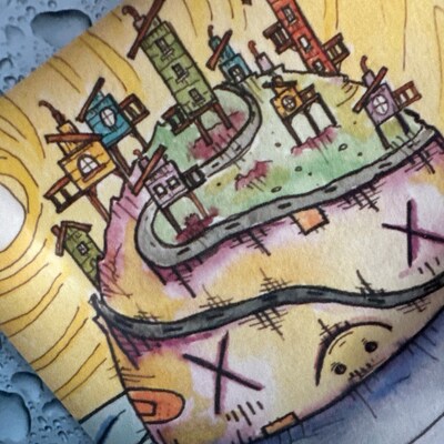 Graffiti Slap Stickers on Priority Mail Label. Block Print. - Etsy