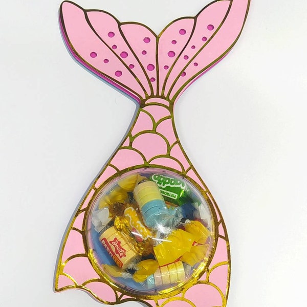 Mermaid Theme Party Candy Dome | Candy Holder - Etsy