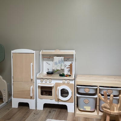 Handmade Wooden Play Kitchen Customizable Special Design - Etsy
