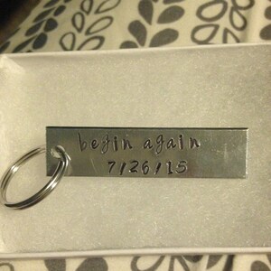 Personalized Keychain, Custom Keychain, Engraved Keychain, Rectangle ...