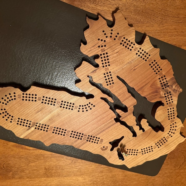 Custom Shape Cribbage Board - Etsy