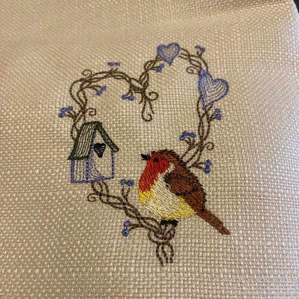 Christmas Robin Machine Embroidery Designs Instant Download 4x4 5x5 6x6 ...