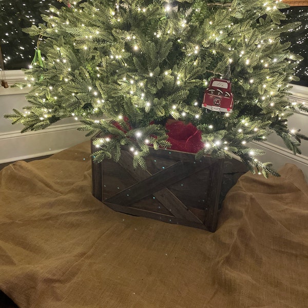 Barnwoodusa | Christmas Tree Collar | Wood Tree Skirt | Variation ...